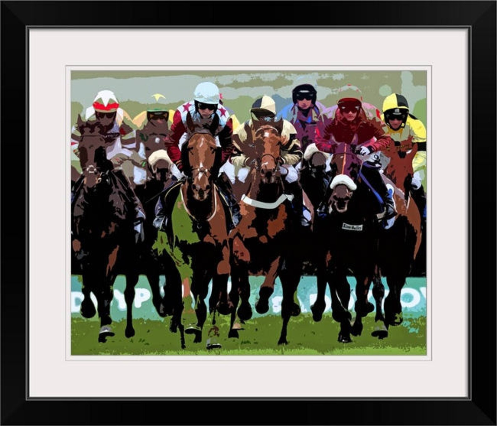 Horse Racing Print or Canvas Derby Horse Race Wall Art - Etsy