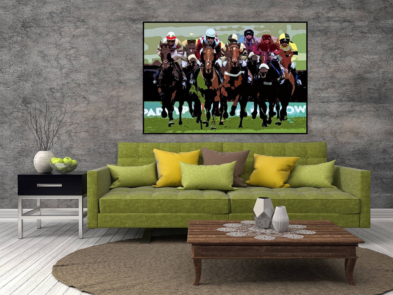 Horse Racing, Print or Canvas, Derby, Horse Race Wall Art, Horse Racing ...