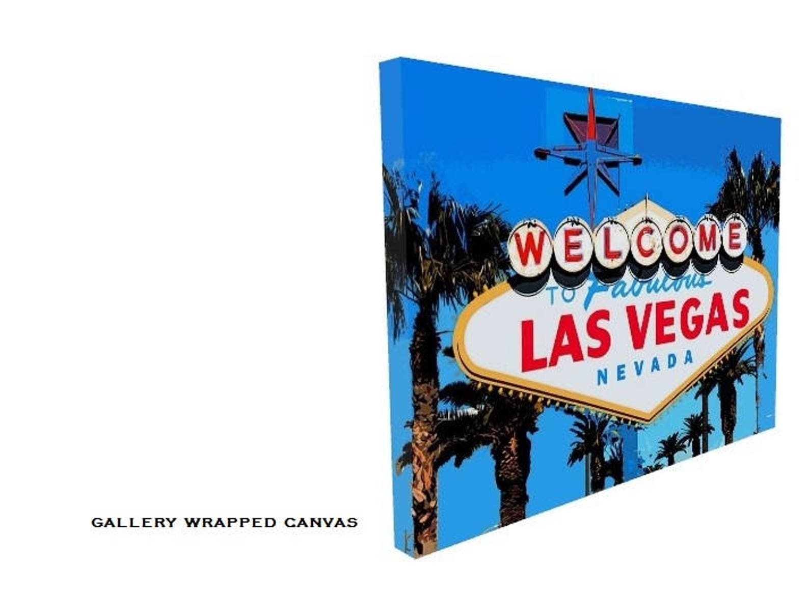 Las Vegas Sign Original Vegas Art Print Vegas Canvas Travel | Etsy