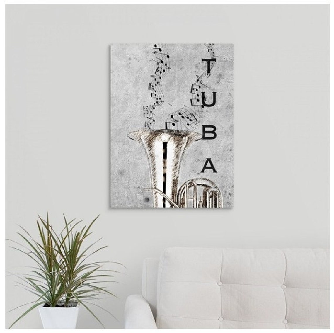 Tuba Prints : Musical Instruments Room Decor, Paper or Canvas - Etsy