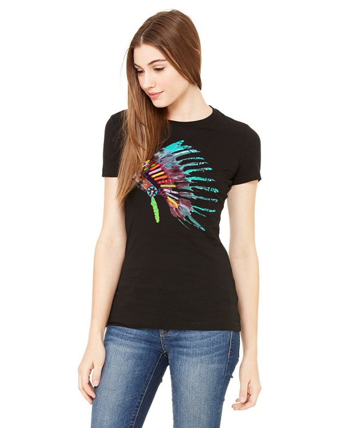 Native American Shirt, Tribal Design, Indian Clothing, Feather ...