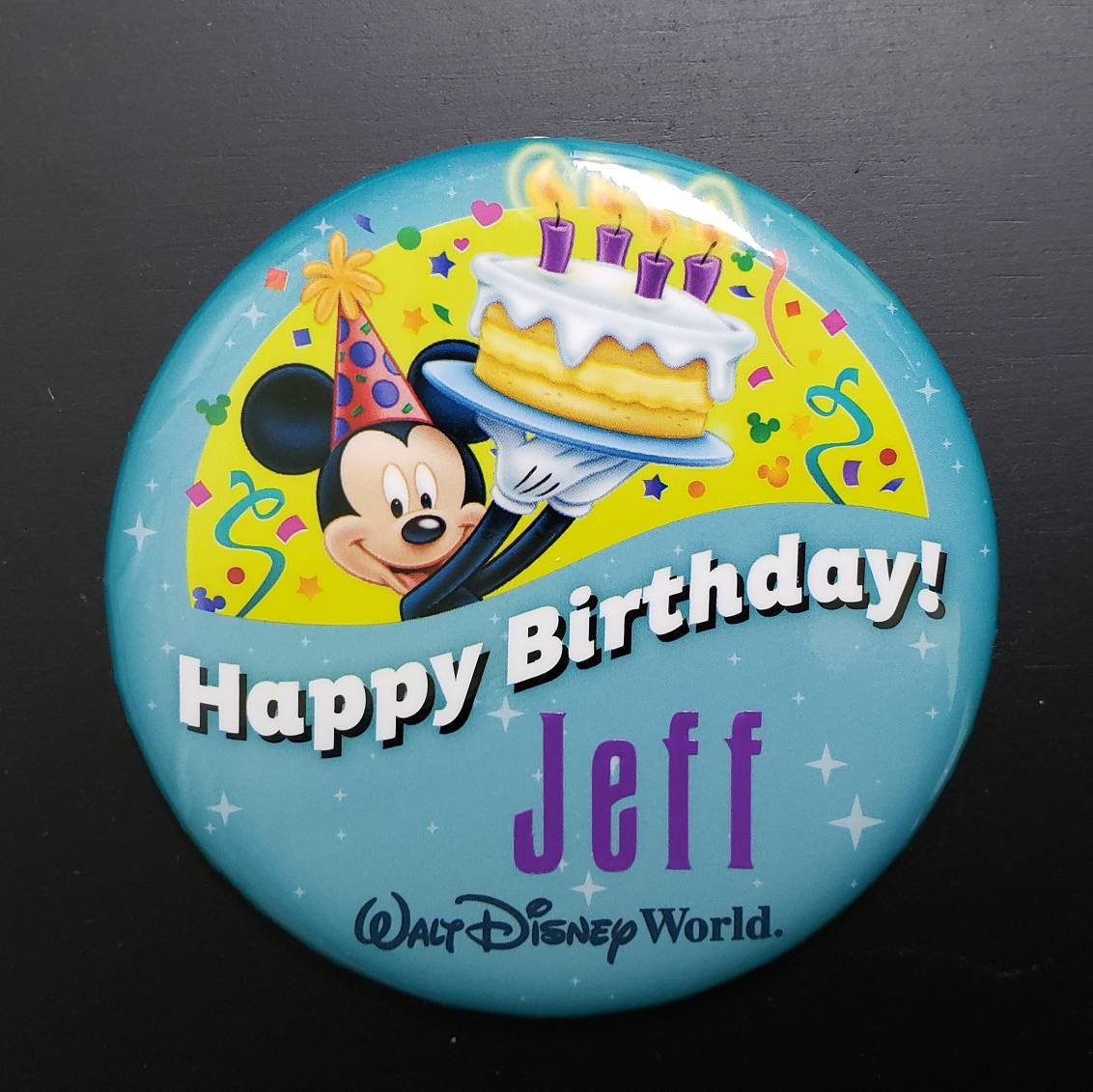 Custom Walt Disney World Button happy Birthday - Etsy