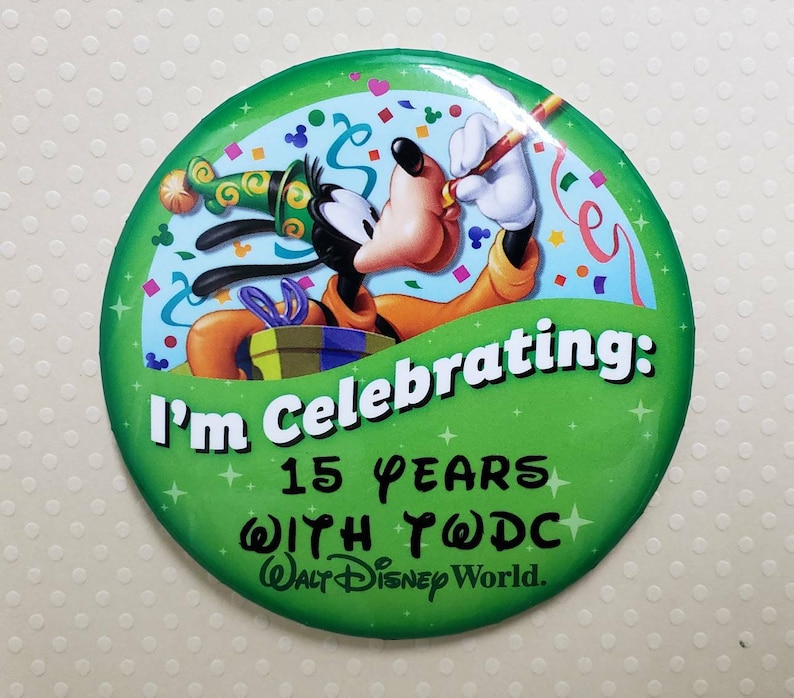 Custom Walt Disney World Button i'm Celebrating Add Your - Etsy