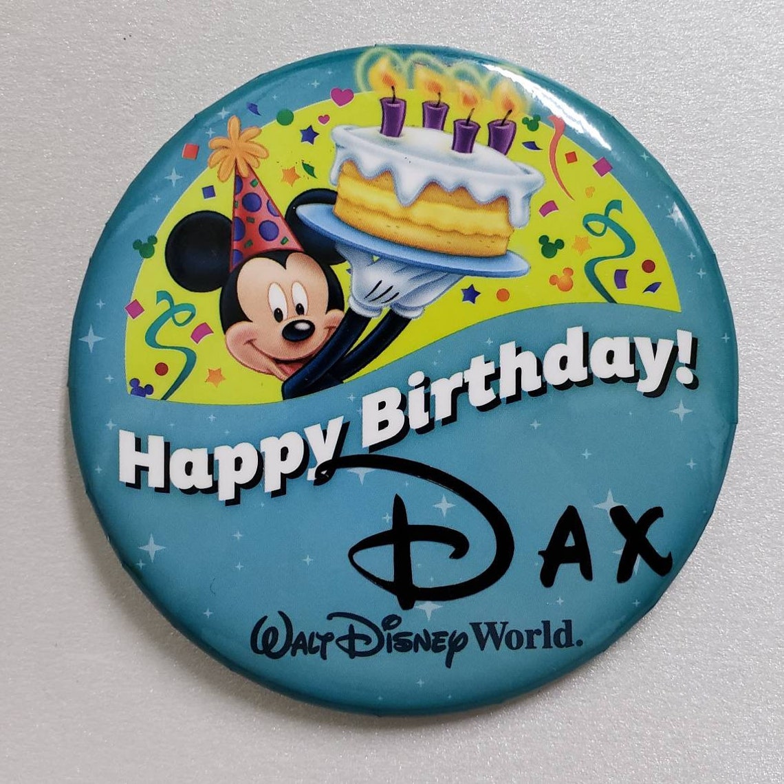 Custom Walt Disney World Button happy Birthday - Etsy