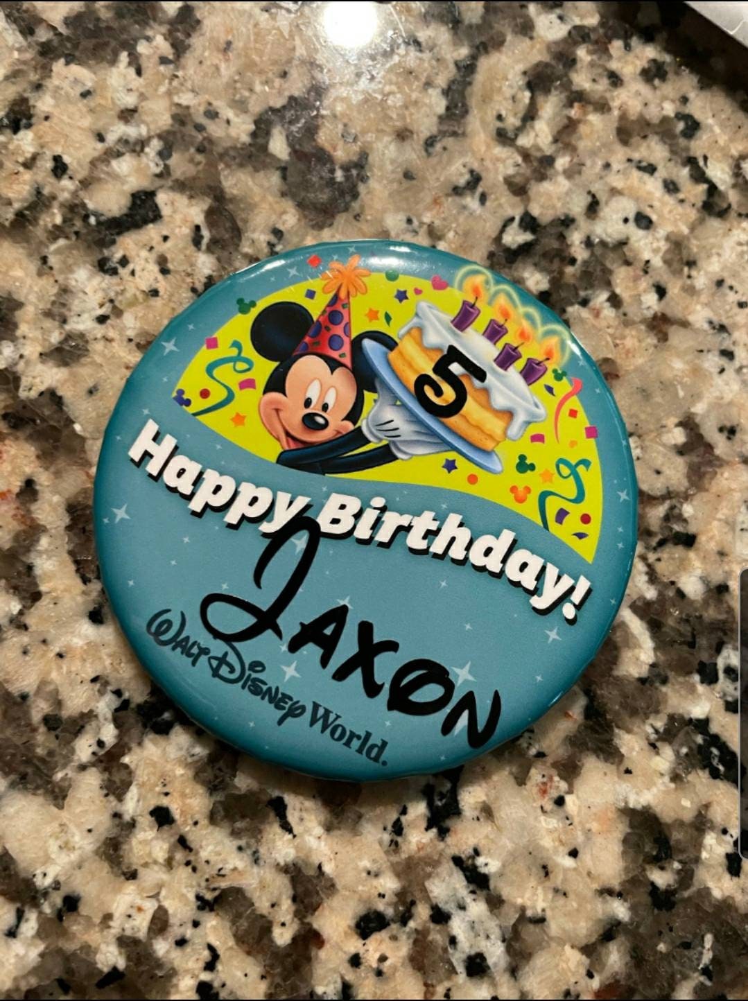 Custom Walt Disney World Button happy Birthday - Etsy