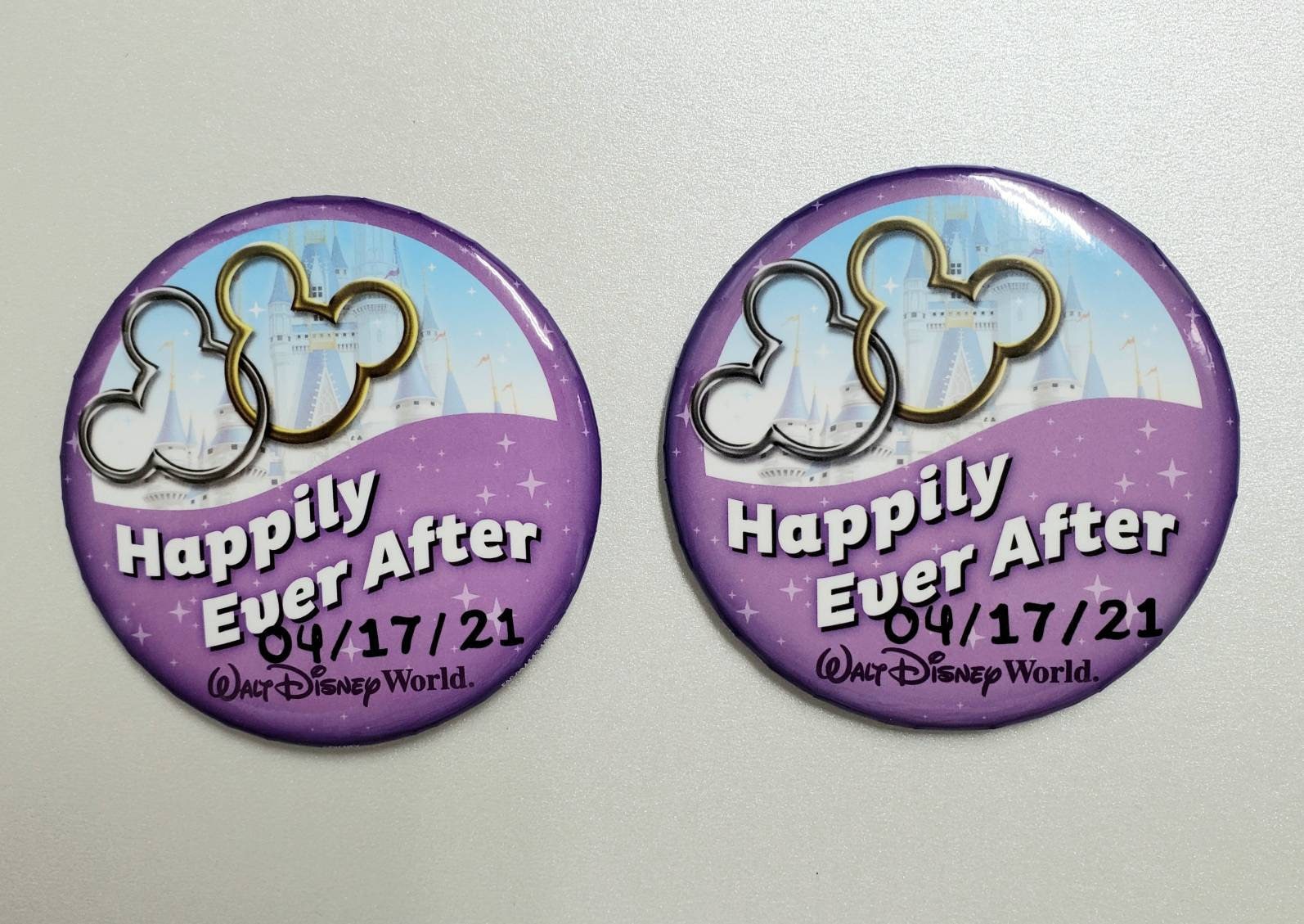 Custom Walt Disney World Button happily Ever After | Etsy