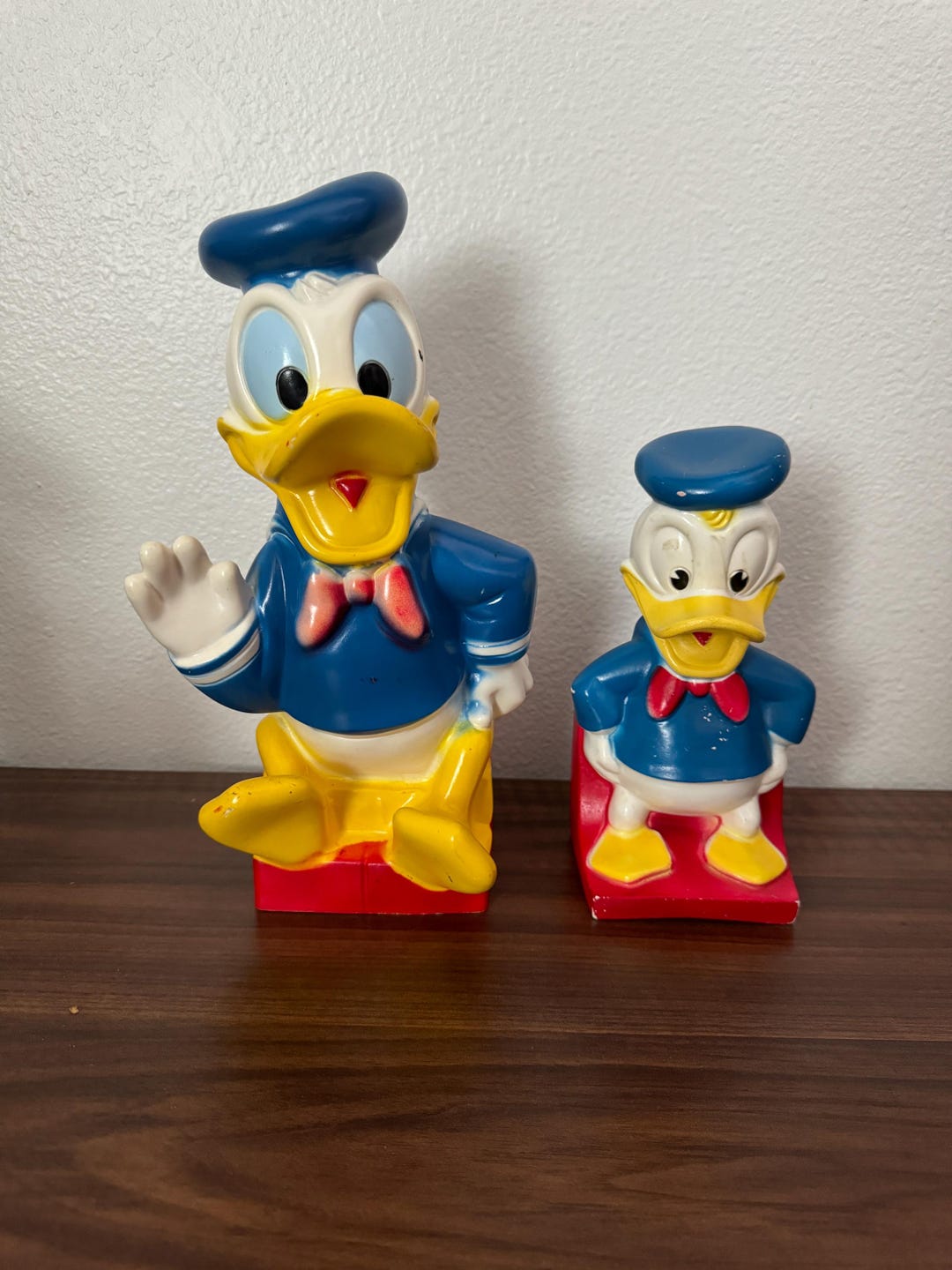 Vintage Walt Disney Donald Duck Piggy Bank by Play Pal Plastics - Etsy