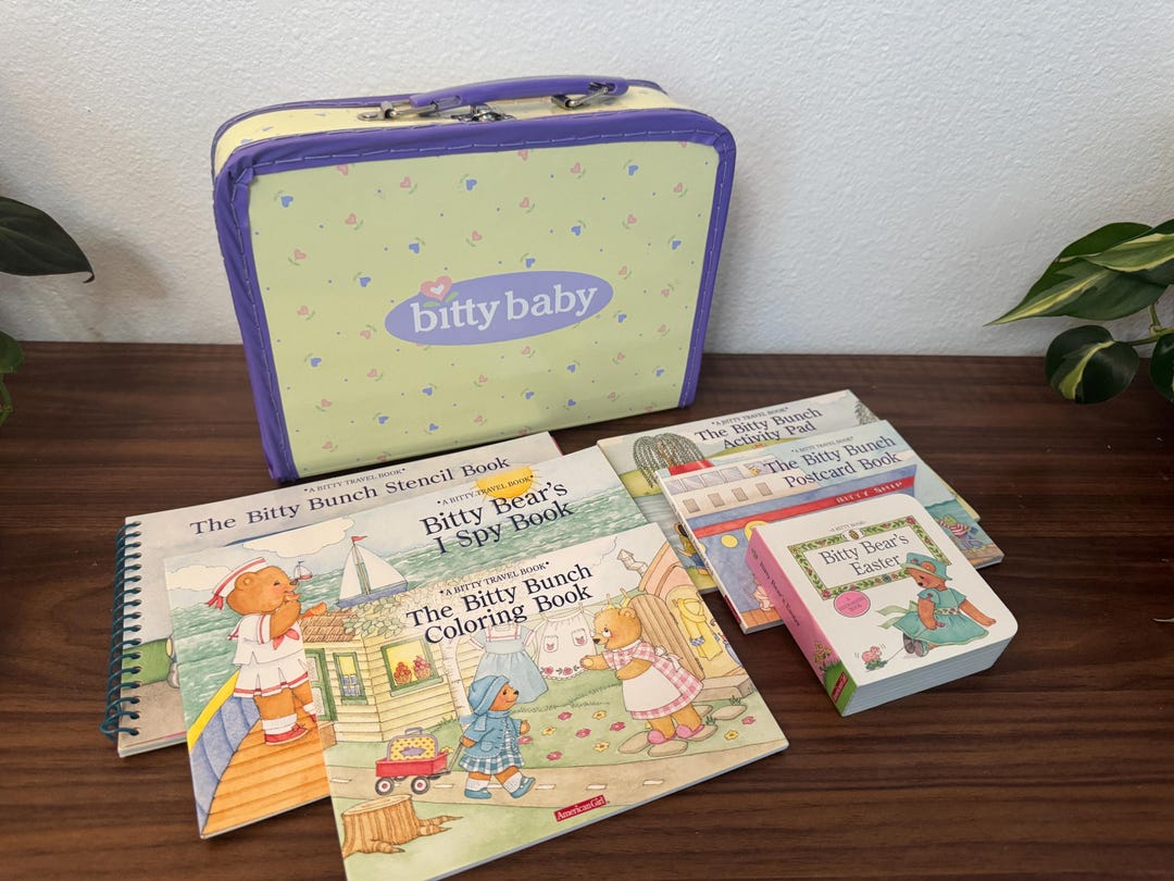 American Girl Bitty Baby Travel Suitcase and Activity Books - Etsy