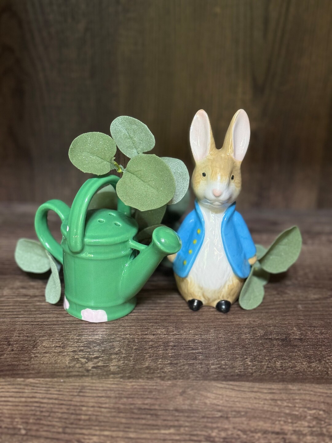 Peter Rabbit Ceramic Salt and Pepper Shakers Beatrix Potter - Etsy