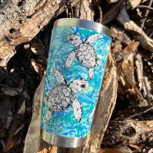 Customs Yeti Sea Turtle Tumbler - Etsy