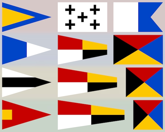 191 SignalFlagsalltypes versatileproportions bitmap& | Etsy