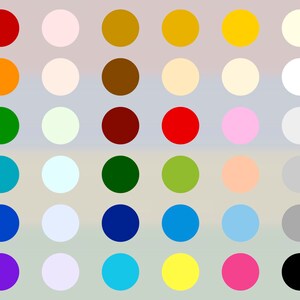 Blank Icons, 7 shapes, each in 36 colors, Bitmap & vector images - Etsy