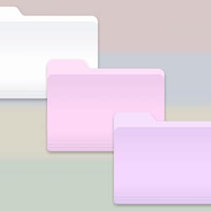 Mac folder icons, Pastel colored Custom icons For the finder desktop ...