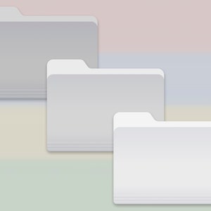 Mac folder icons, 11 shades of grey Custom icons For the finder desktop ...