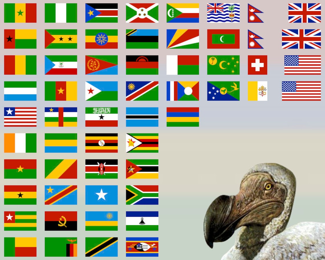 234 national flags, Complete collection, Bitmap & vector images - Etsy