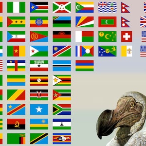 234 national flags, Complete collection, Bitmap & vector images - Etsy