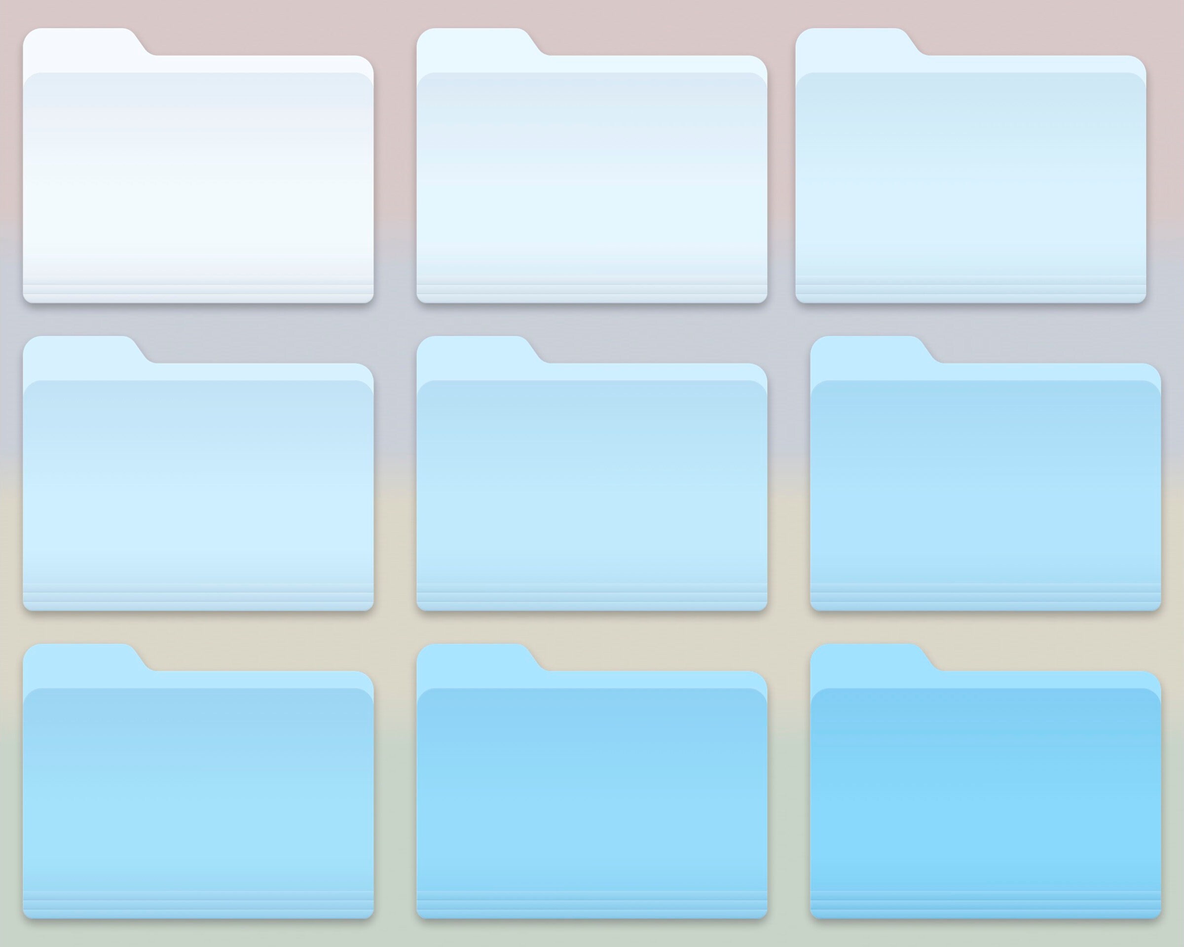 Mac folder icons, 28 default color variant Custom icons For the finder ...