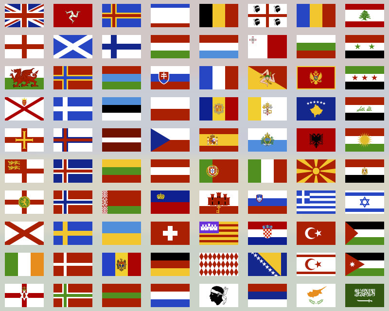 234 national flags, Complete collection, Bitmap & vector images - Etsy