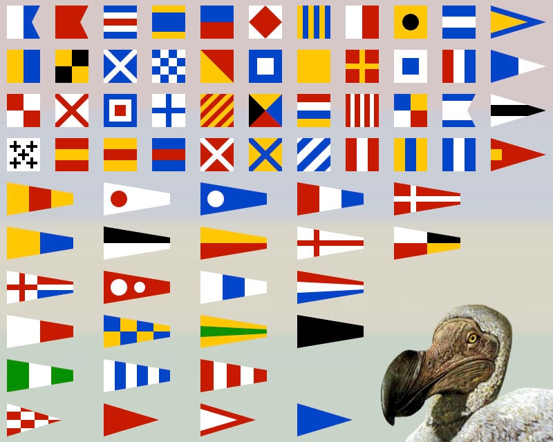 191 Signal flags, all types, Versatile proportions, Bitmap & vector ...