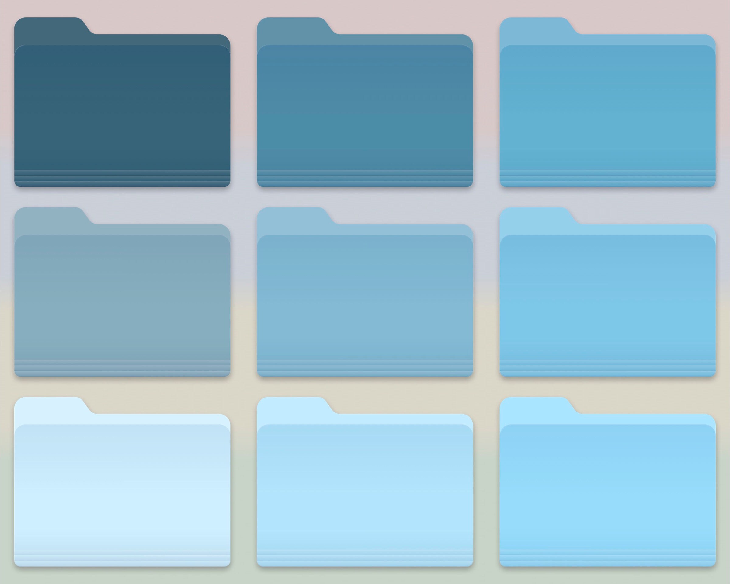 Mac folder icons, 28 default color variant Custom icons For the finder ...