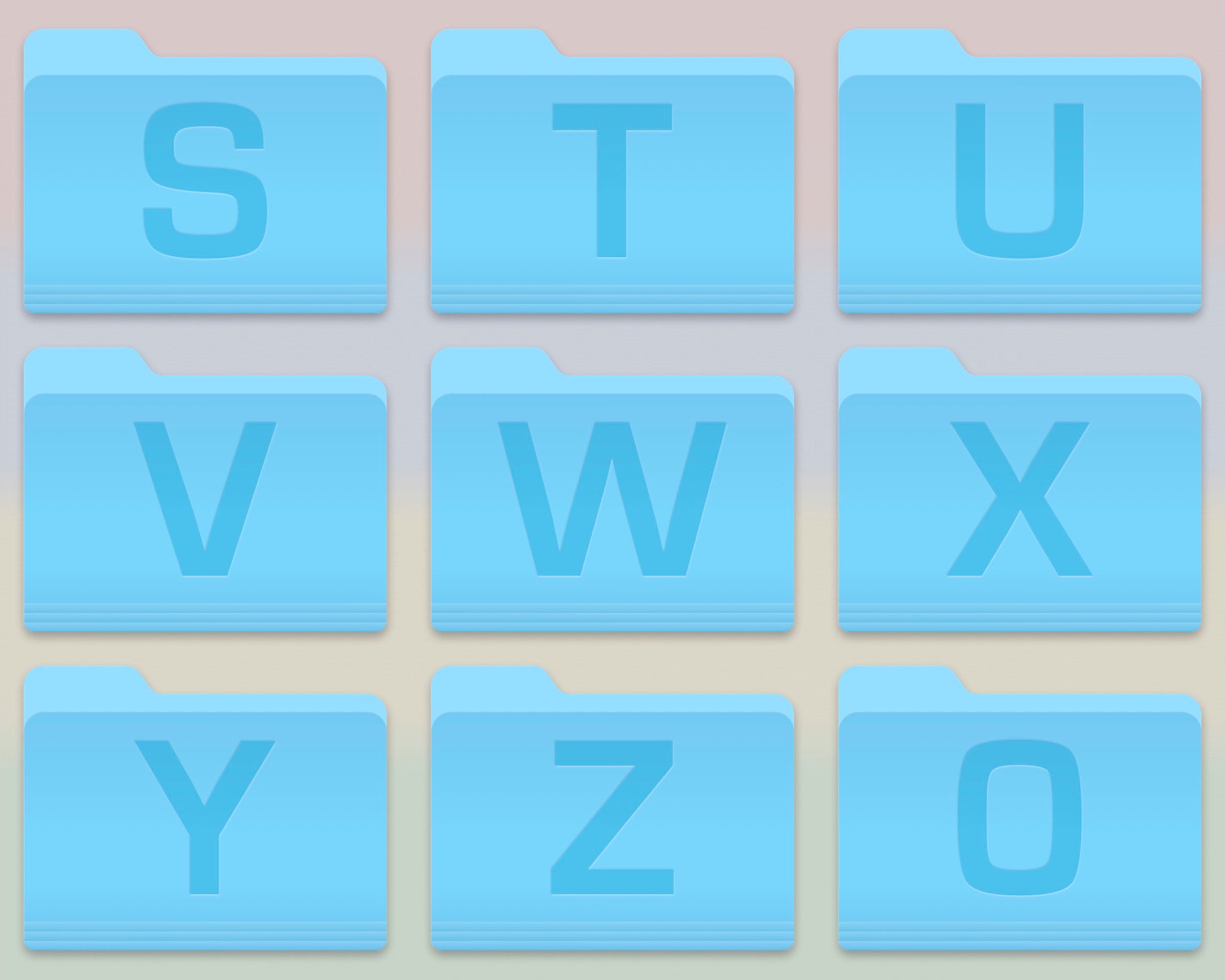 Mac folder icons, 45 alphanumeric Custom icons For the finder desktop ...