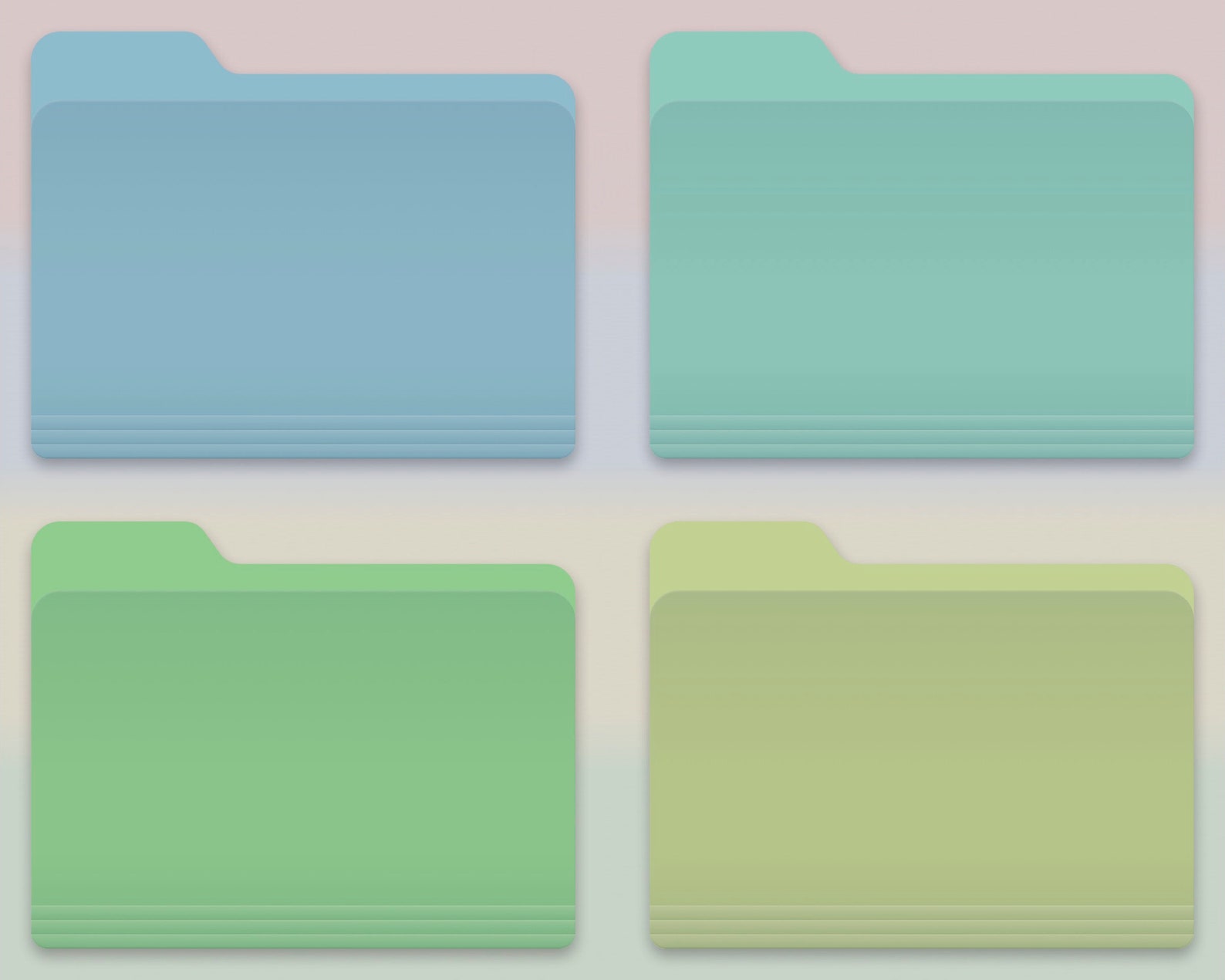 Mac folder icons, 16 colored manila Custom icons For the finder desktop ...