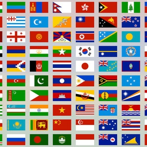 234 national flags, Complete collection, Bitmap & vector images - Etsy