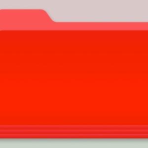 Mac folder icons, 28 varied Red Custom icons For the finder desktop. - Etsy