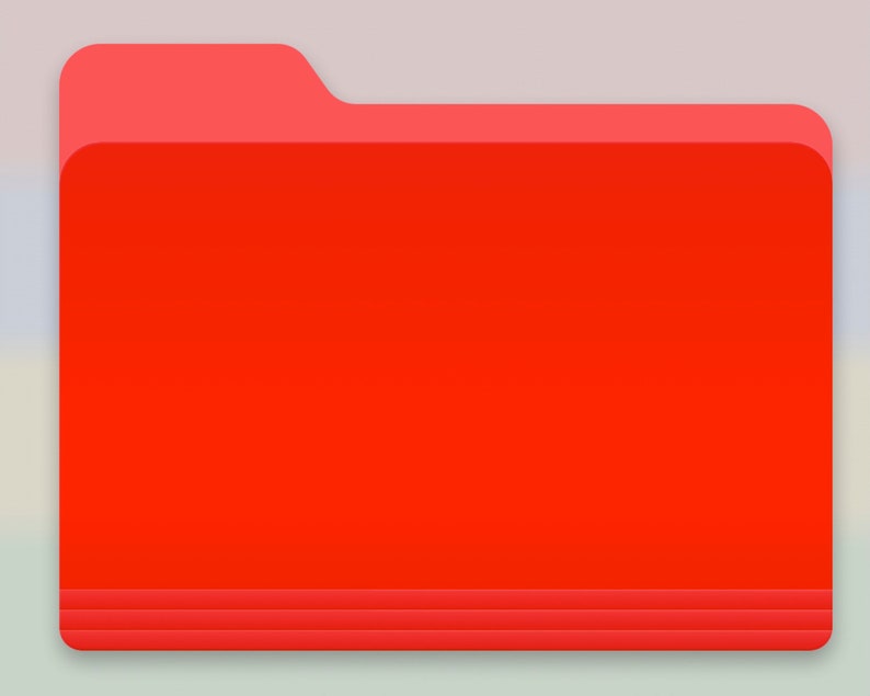 Mac folder icons, 28 varied Red Custom icons For the finder desktop. - Etsy