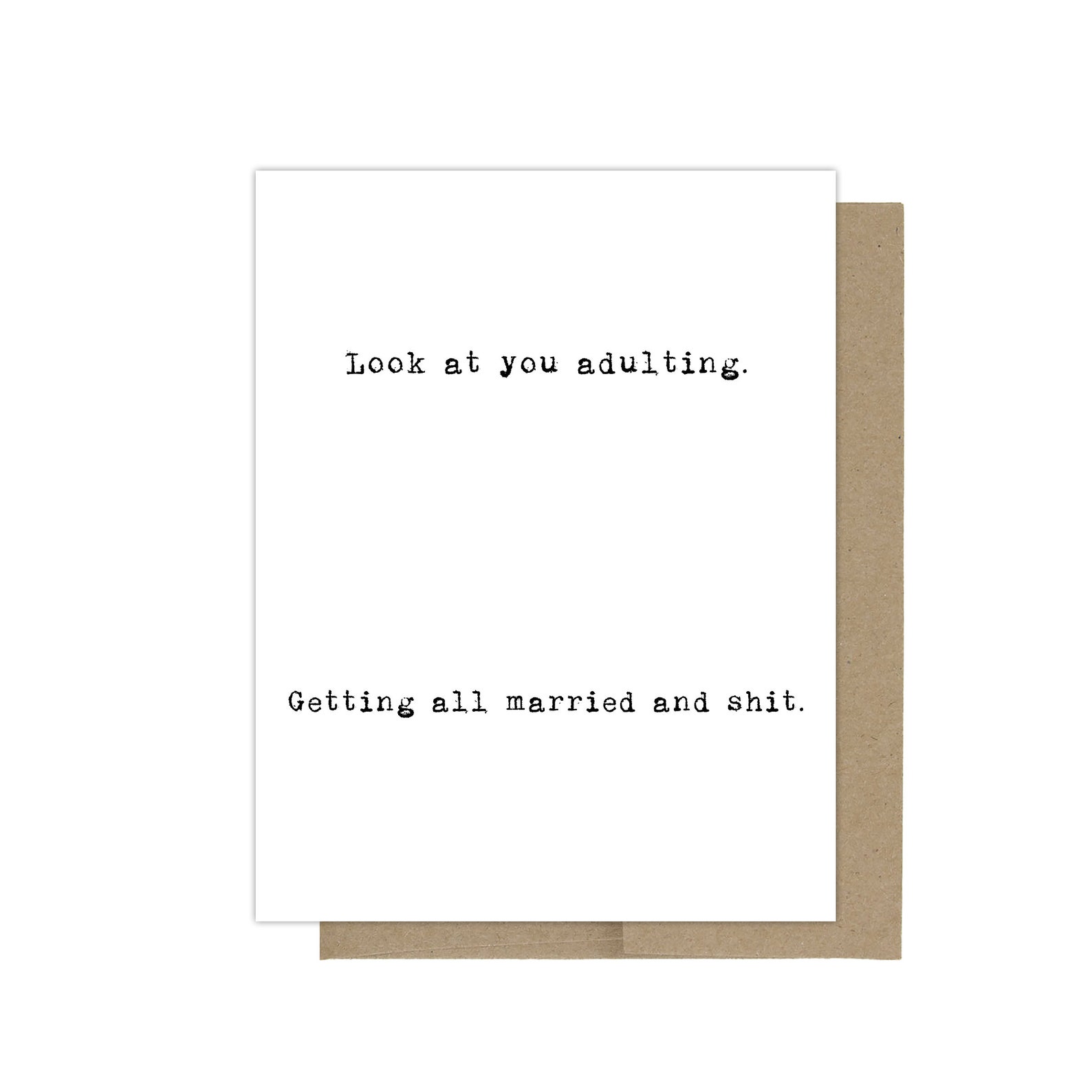 Adulting Wedding Card, Funny Greeting Card, Funny Wedding Card, Funny ...