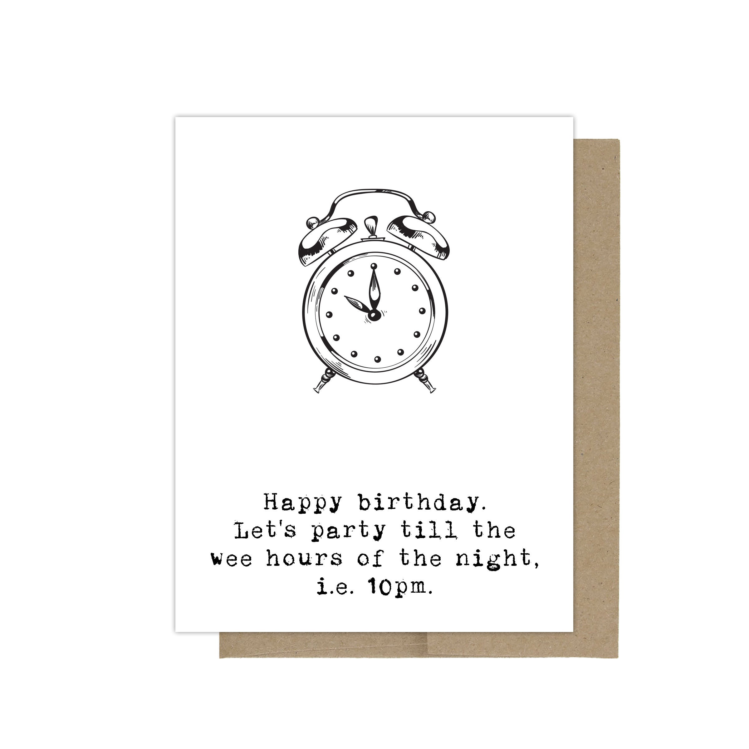 Party Hard Birthday Card, Funny Birthday Card, Humorous Birthday Card ...