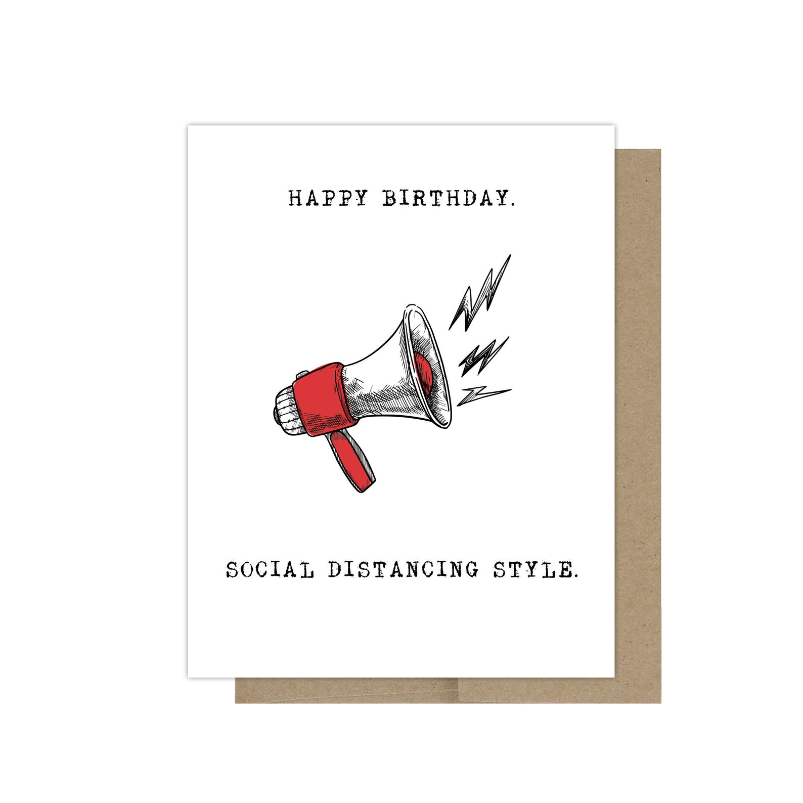 Happy Birthday Social Distancing Style Birthday Card, Social Distancing ...