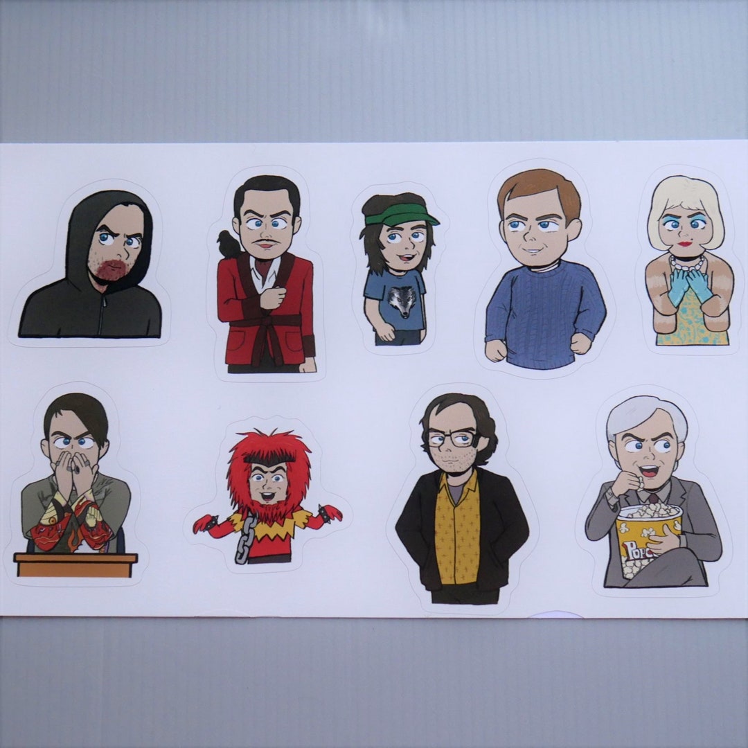 Bill Hader Sticker Sheet SNL Stefon Richie Tozier It 2 Barry Skeleton ...