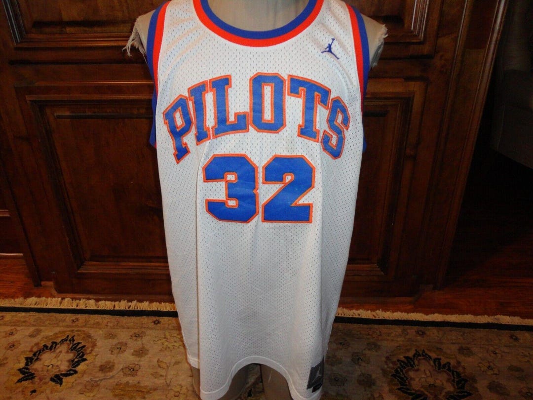 Vintage Throwback SEWN White St. Joseph HS Pilots #32 Jason Kidd Jersey ...