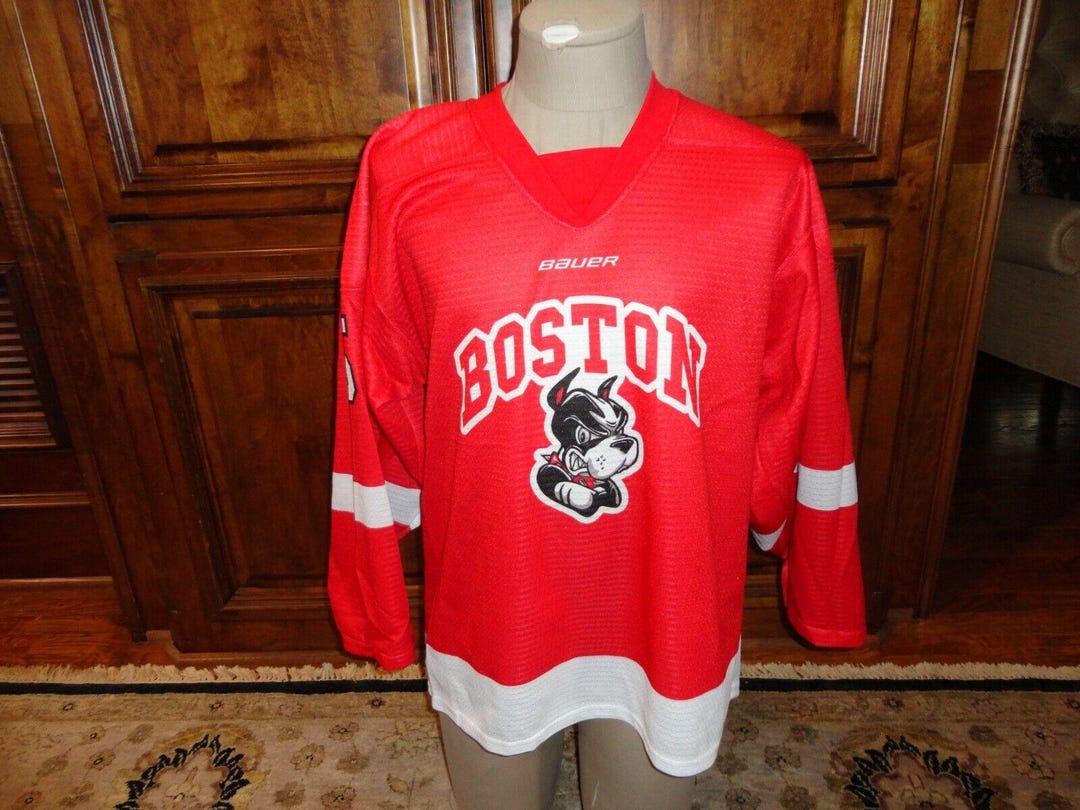 Vintage Red Bauer Boston University Terriers 5 Peabody Screen NCAA ...