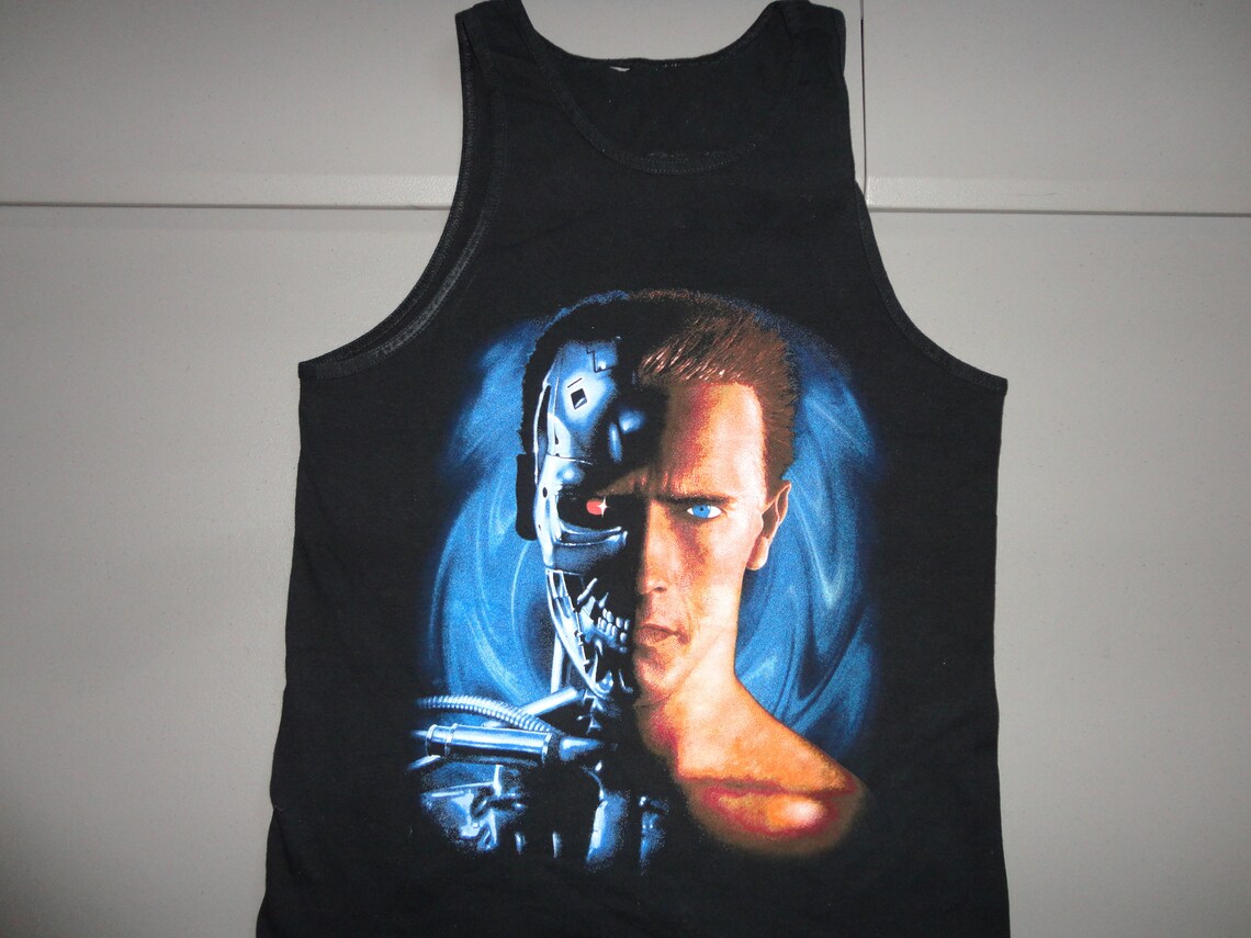 Vtg 90's Terminator 2 Movie Promo Sleeveless T Shirt Fits - Etsy