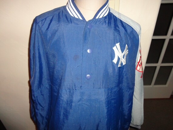 Vtg 90's Starter New York Yankees Nylon Pullover jack… - Gem