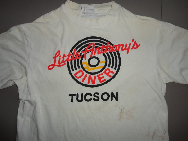 Vtg 90's Little Anthonys Diner Tucson Arizona Cotton Tshirt Fits Sz M ...
