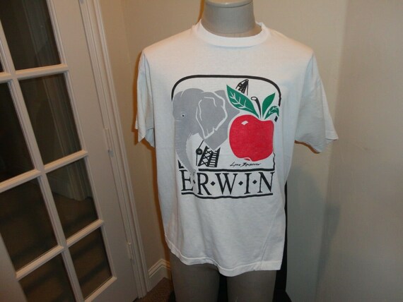 Vtg White Screen Stars Best Erwin Elephant Apple Lynn… - Gem