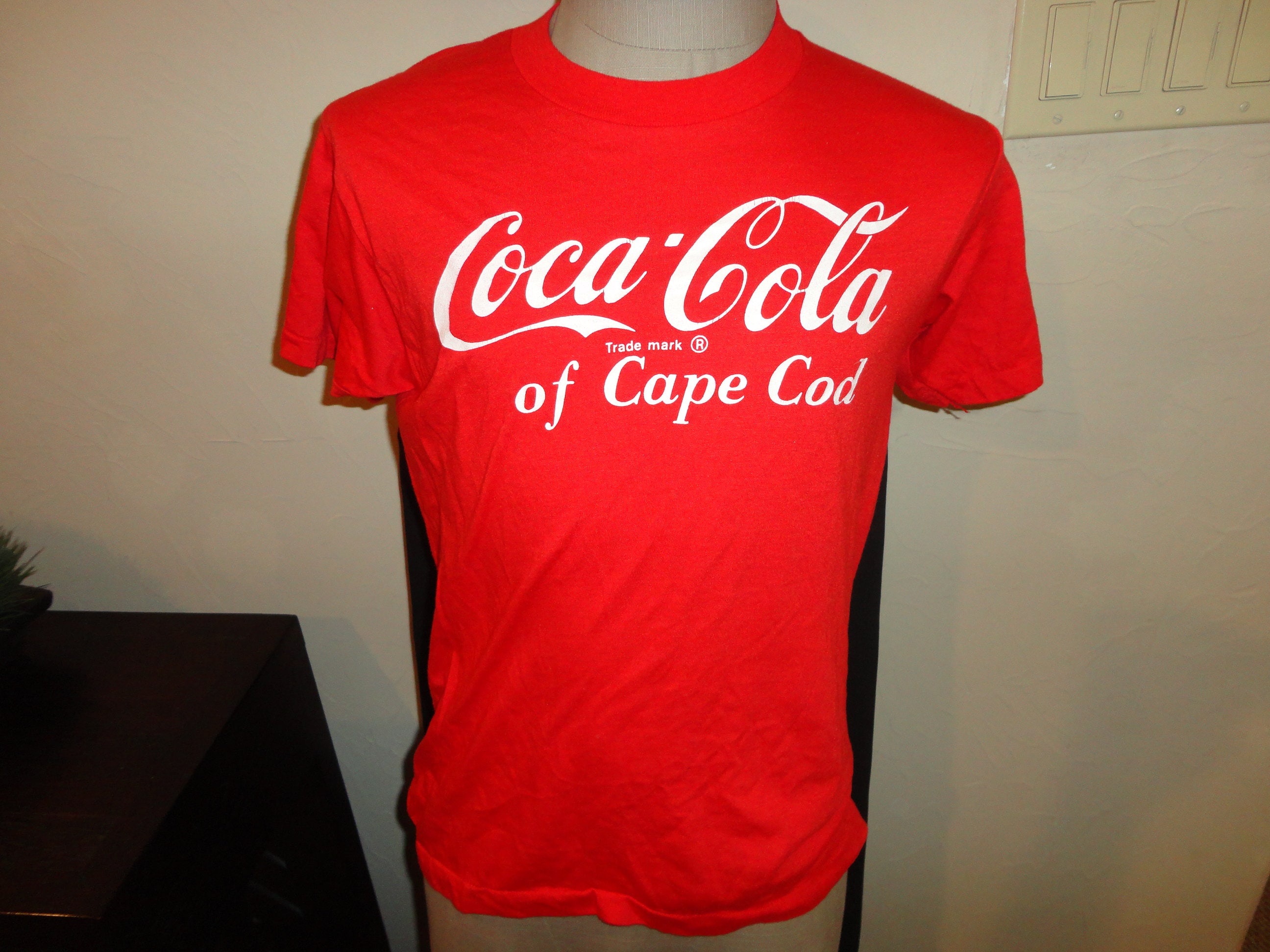 Vtg 80's Coca Cola of Cape Code Screen Stars 50-50 Tshirt Soft Thin Fit ...