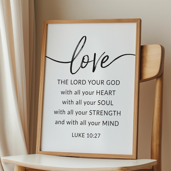 Luke 10 27 - Etsy