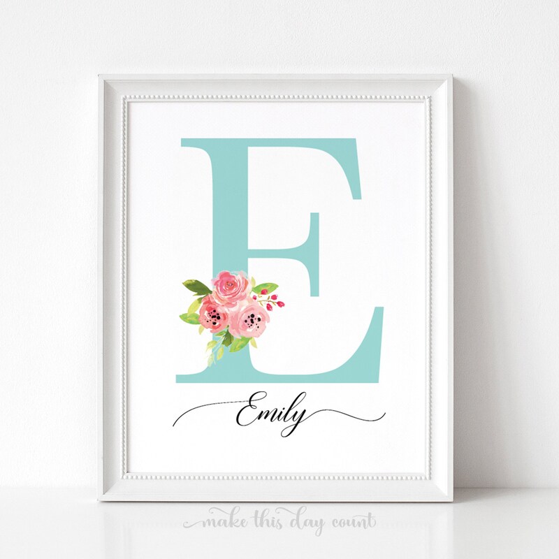 Monogram Print - Etsy