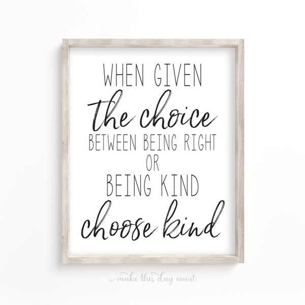 Choose Kind - Etsy