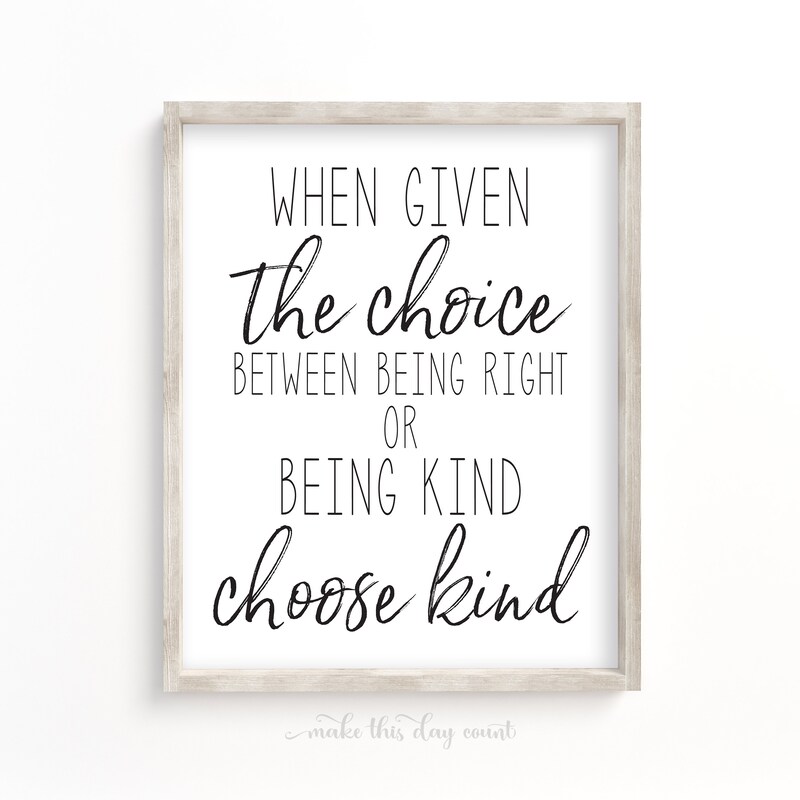 Choose Kind - Etsy