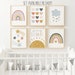 Rainbow Hearts Wall Nursery Art Rainbow Prints Set Weather - Etsy