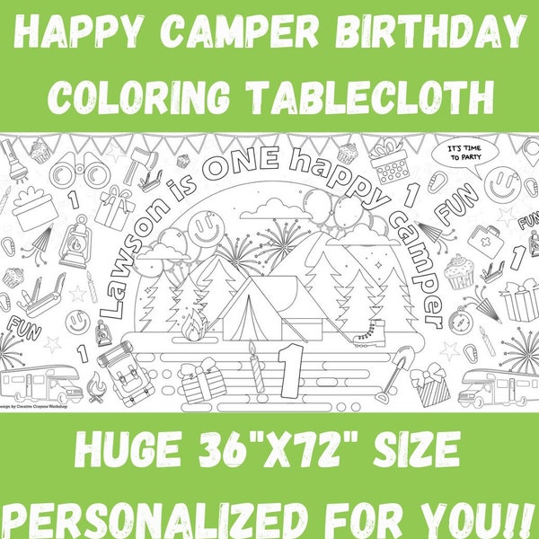 One Happy Camper - Etsy