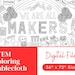 STEM Coloring Poster: "we Are All Makers" Banner (digital Download) - Etsy