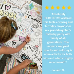 STEM Learning Coloring Tablecloth Activity Kids Class Party Craft Back ...