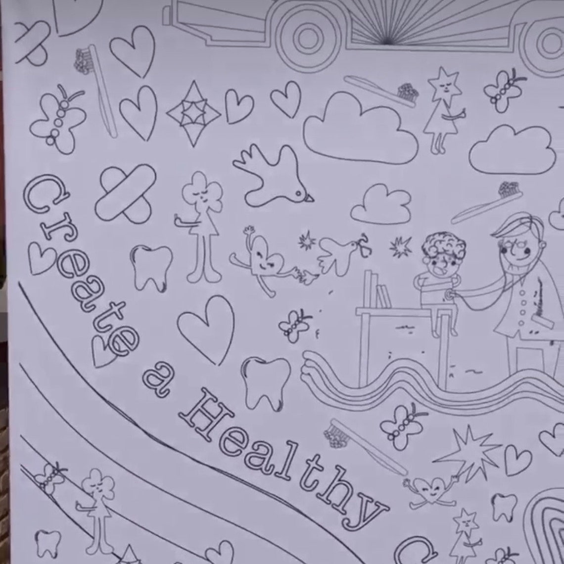 Custom Coloring Mural: Corporate Team Building Activity (72x36”) - Etsy