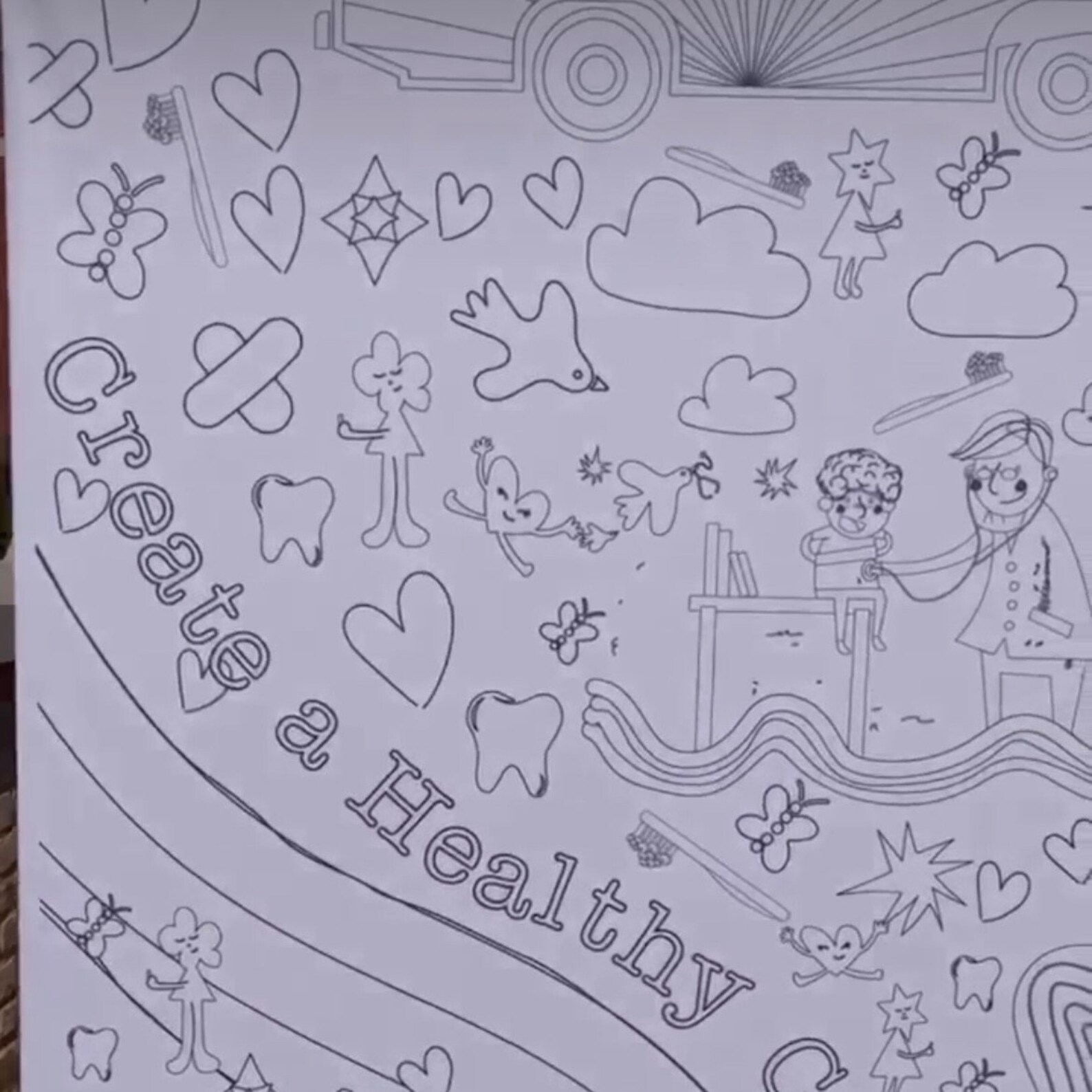 Custom Coloring Mural: Corporate Team Building Activity (72x36”) - Etsy